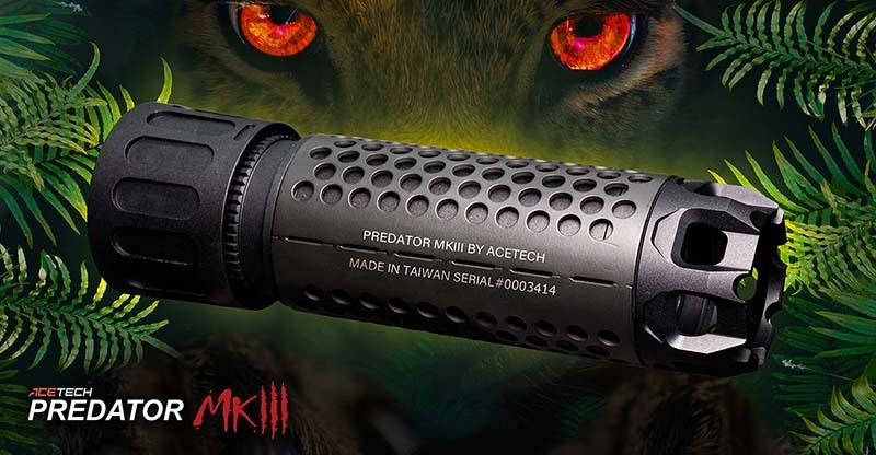 Acetech Predator MKIII silencieux Tracer avec blaster MS