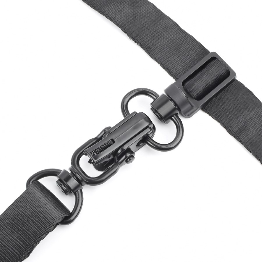 METAL attache sangle 2 a 1 Point Triglide - Noir