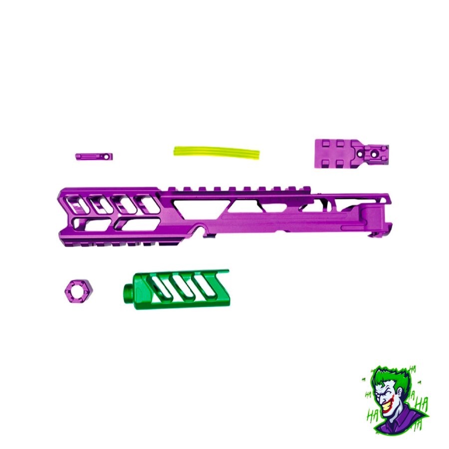 CTM tactical FUKU-2 upper CNC Skeleton pour AAP-01 - Violet / Vert