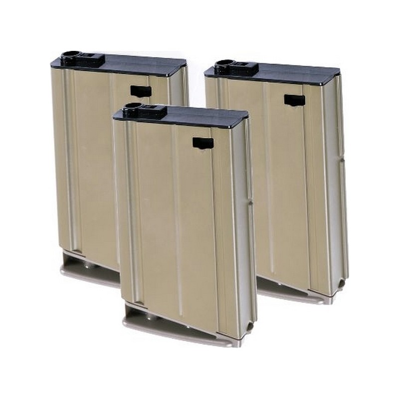 VFC pack de 3 chargeurs 160 billes pour SCAR-H Dark Earth