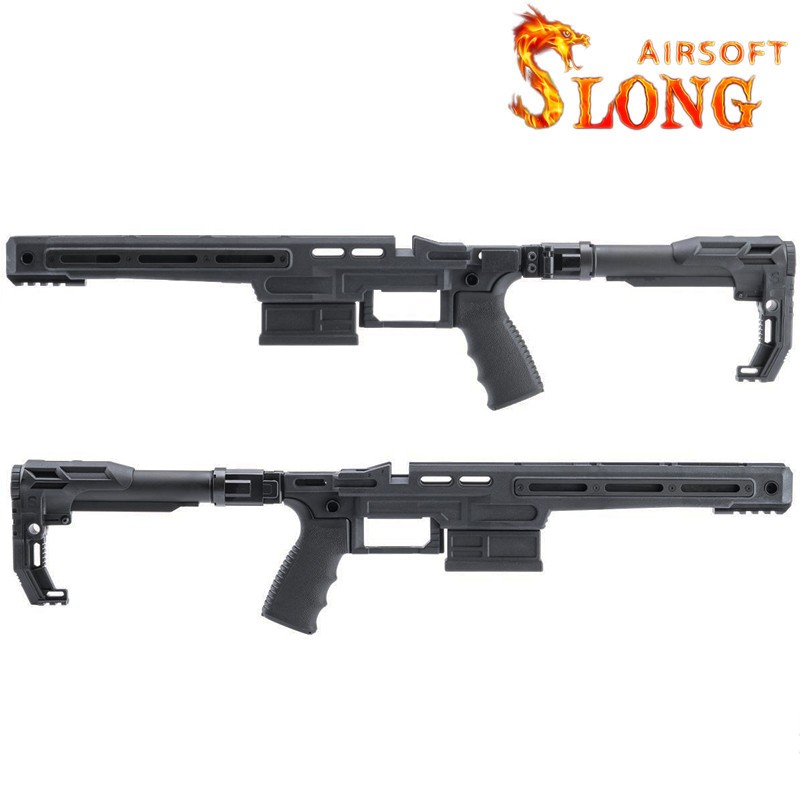 SLONG CSR-10 Tactical Stock for VSR-10 - Noir