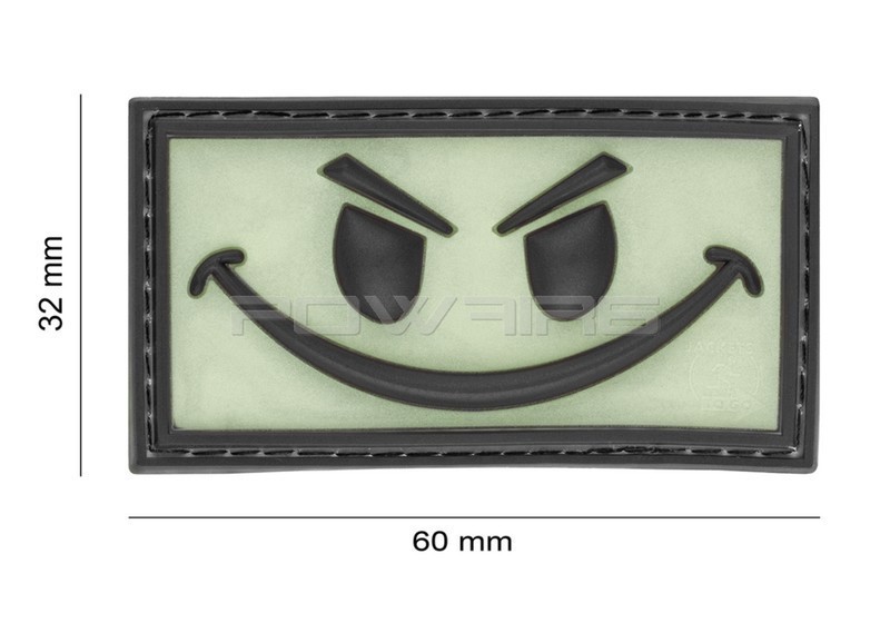 Patch Velcro Evil Smiley - Glowback