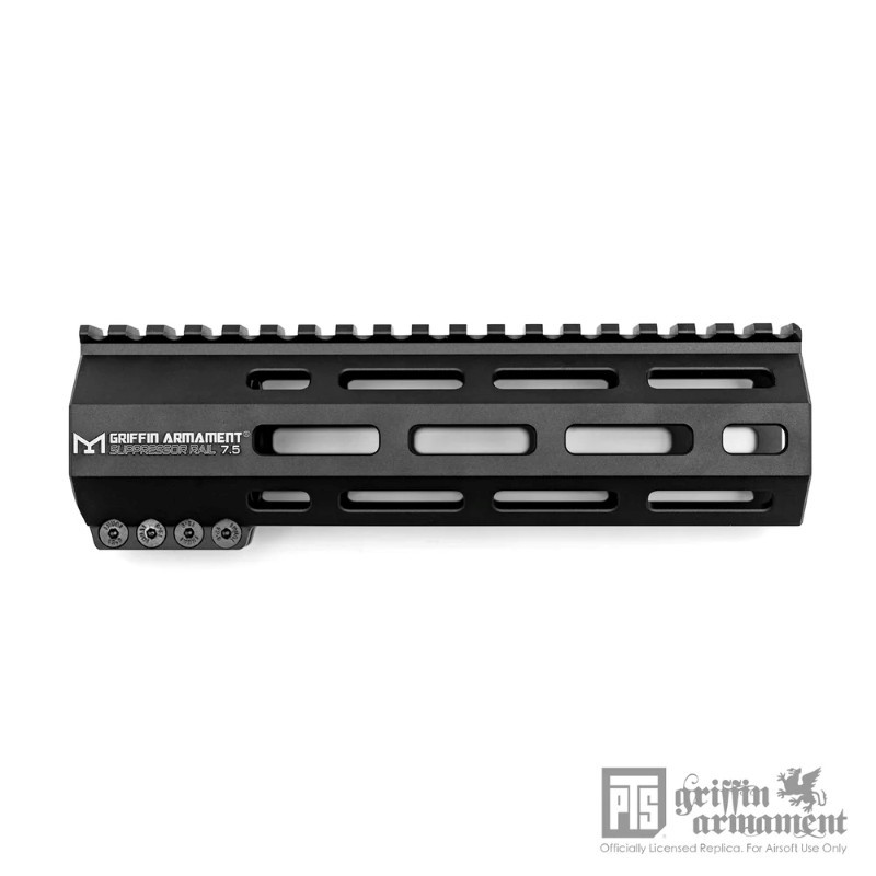 PTS Hand guard SR-Rigid M-Lok Griffin Armament 7.5inch - Noir