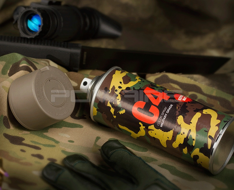 Armamat bombe peinture militaire C4 extra mat RAL 7050 gris beige A...