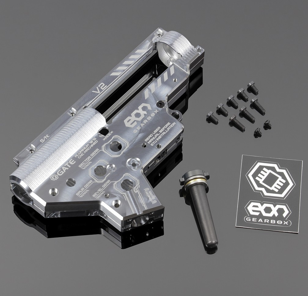 GATE coque gearbox CNC V2 EON rev.2 - SILVER