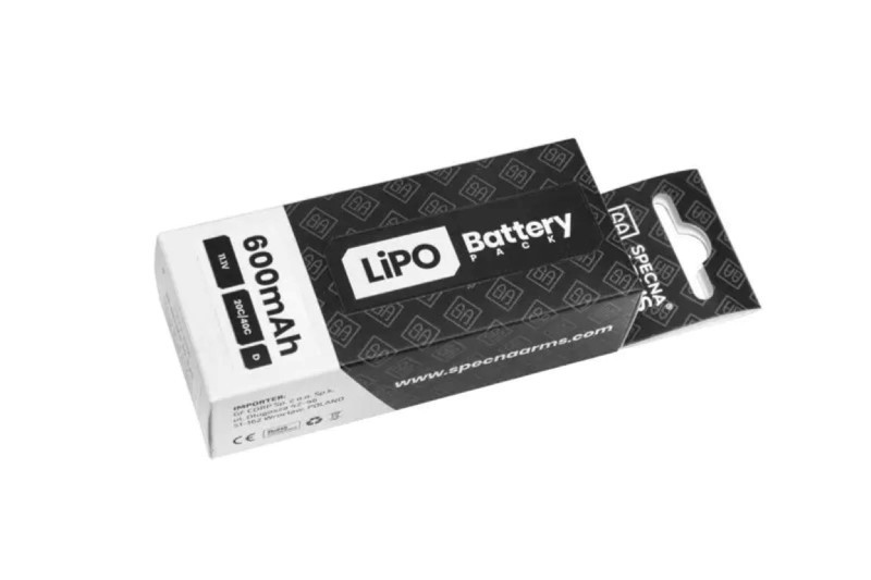 Specna Arms 11.1V 600mAh 20/40C LiPo - T-Dean