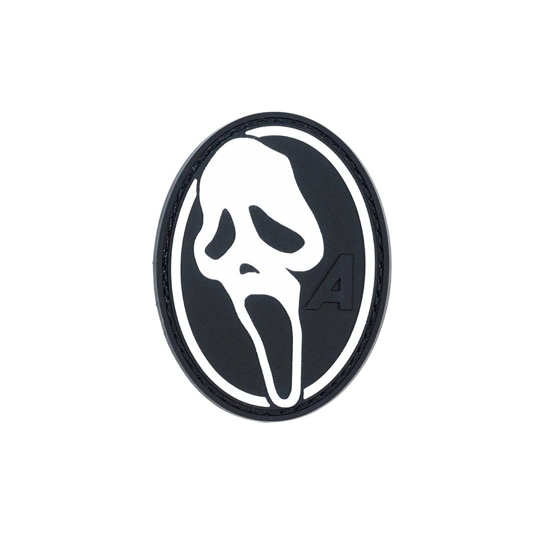 ARKTIS Patch Velcro GhostFace - Phosphorescent Noir/Blanc
